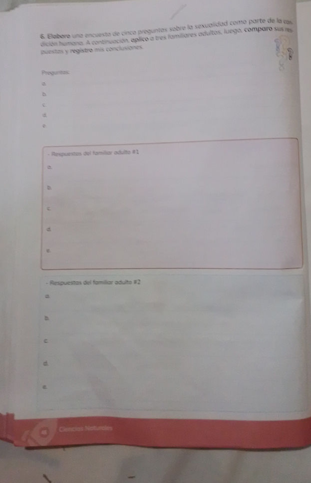 6 Elabora una encuesta de cinco preguntas | StudyX