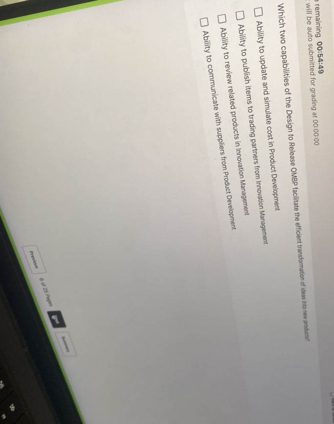 Which two capabilities of the Design to | StudyX