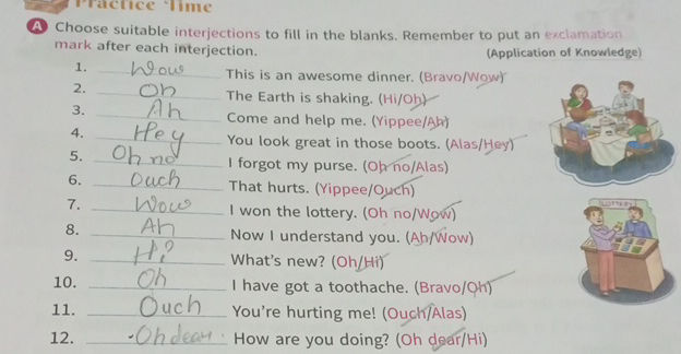 Practice Time A Choose suitable | StudyX