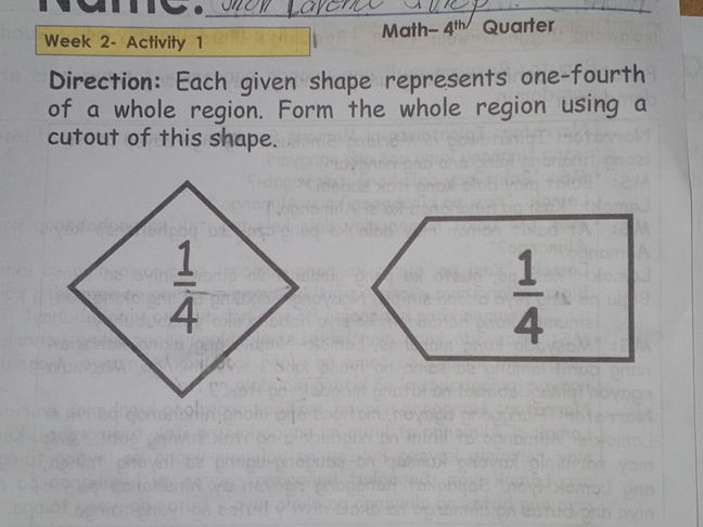 Direction Each given shape represents