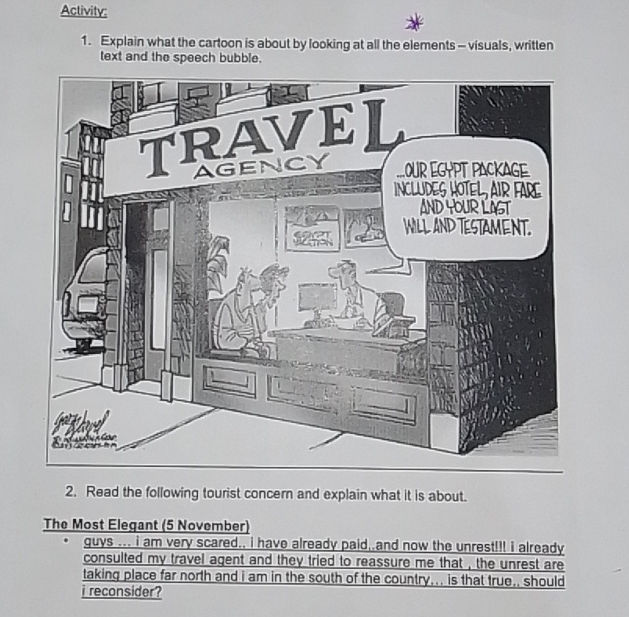 1 Explain what the cartoon is about by | StudyX