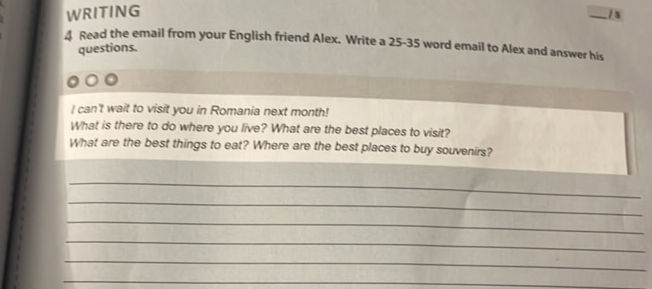 4 Read the email from your English friend | StudyX