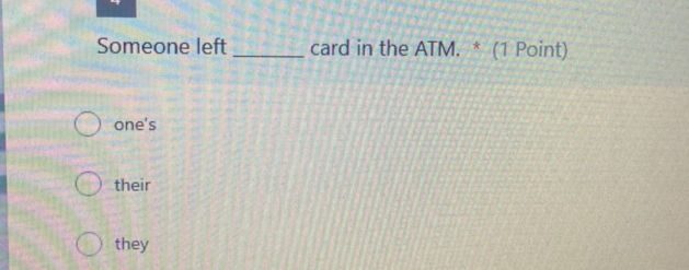 Someone left card in the ATM (1 Point) | StudyX