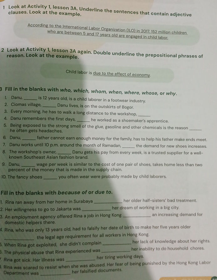 3 Fill in the blanks with who, which, whom, | StudyX