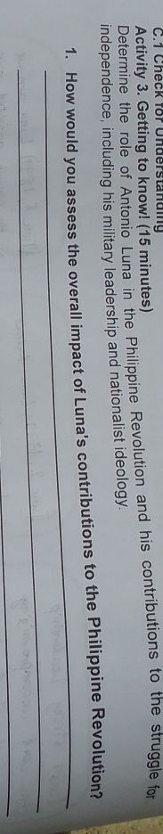 Activity 3. Getting to know! (15 minutes) | StudyX