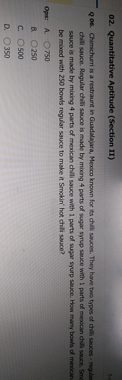 02 Quantitative Aptitude (Section II) Q06 | StudyX