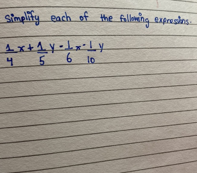 Simplify each of the following expressions | StudyX