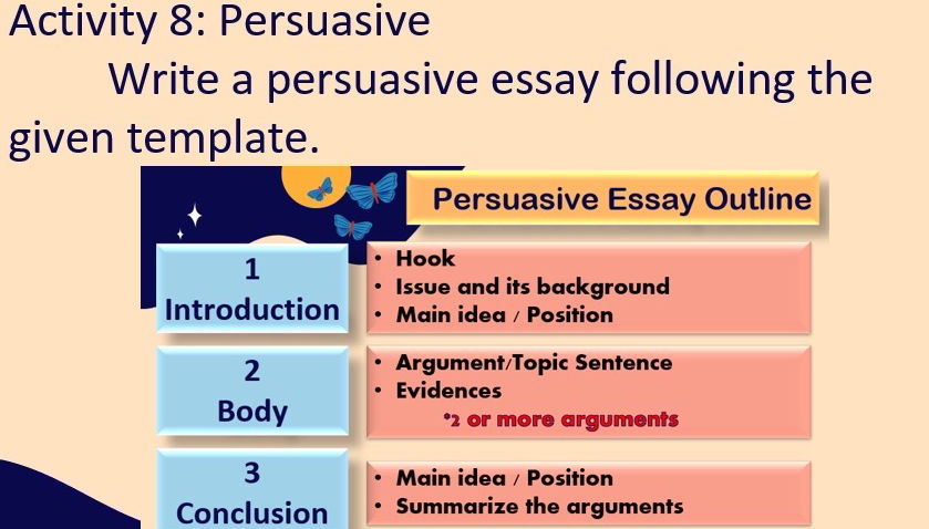 Activity 8 Persuasive Write a persuasive | StudyX
