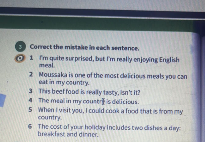 3 Correct the mistake in each sentence 1 Im | StudyX