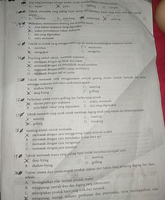Alat yang berfungsi sebagai wadah untuk | StudyX