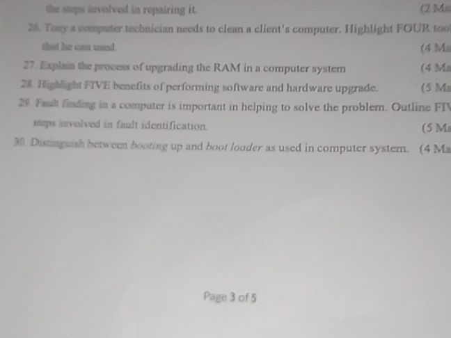 25. Tony a computer technician needs to | StudyX