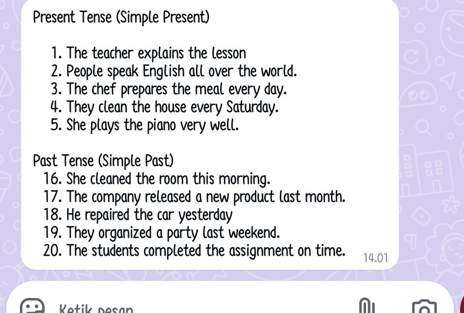 Present Tense (Simple Present) 1 The teacher | StudyX