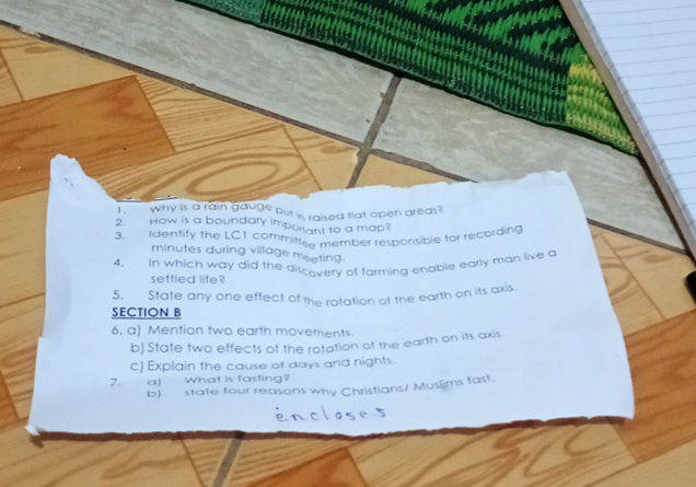 1 Why is a rain gauge put in raised flat | StudyX