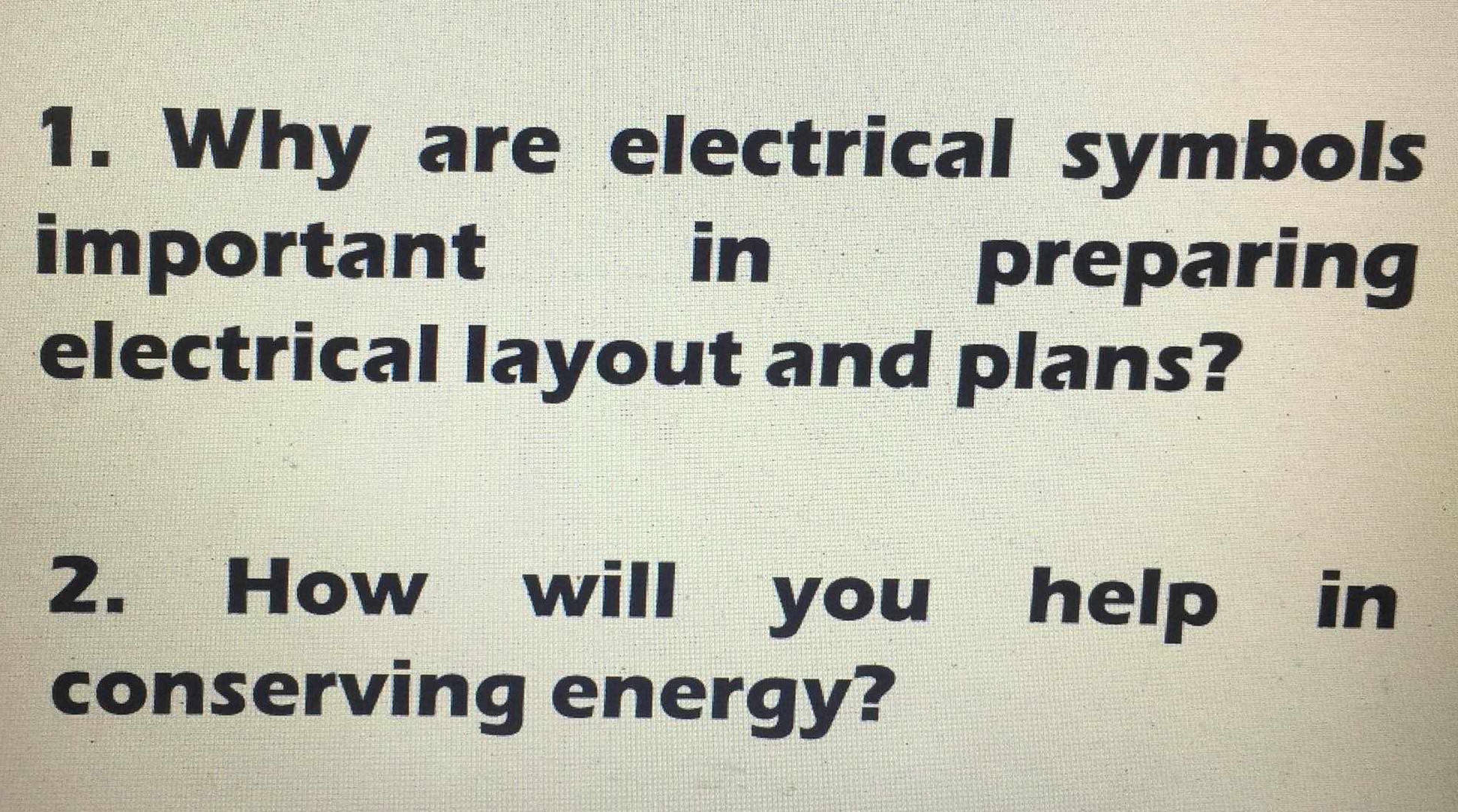1. Why are electrical symbols important in | StudyX