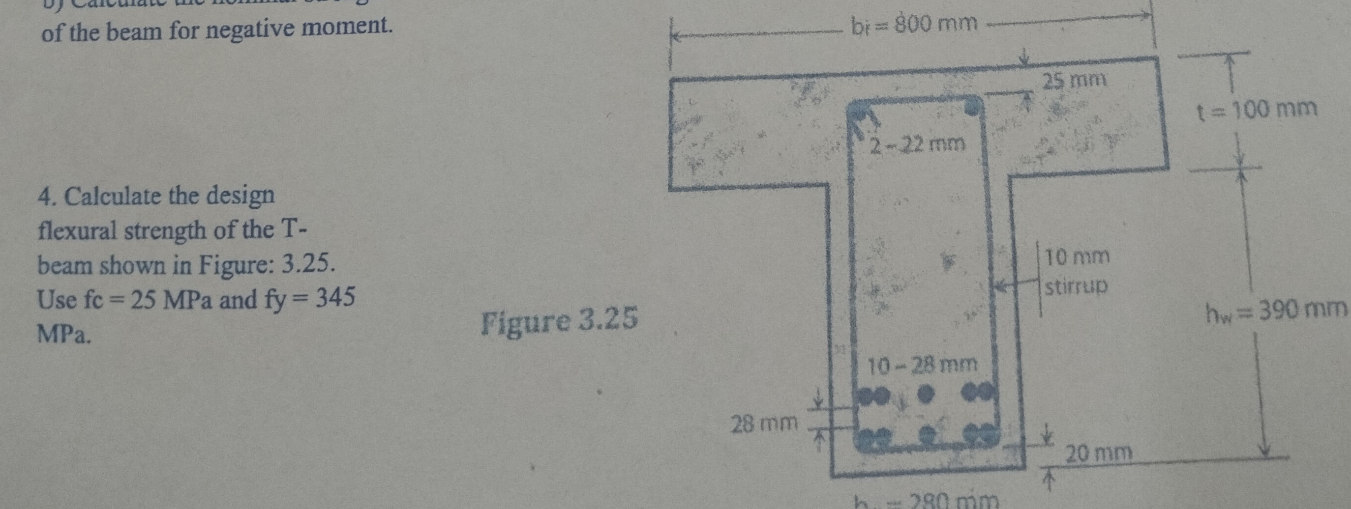 4 Calculate the design flexural strength of | StudyX