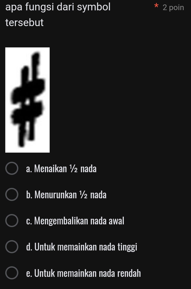 apa fungsi dari symbol tersebut a. Menaikan | StudyX