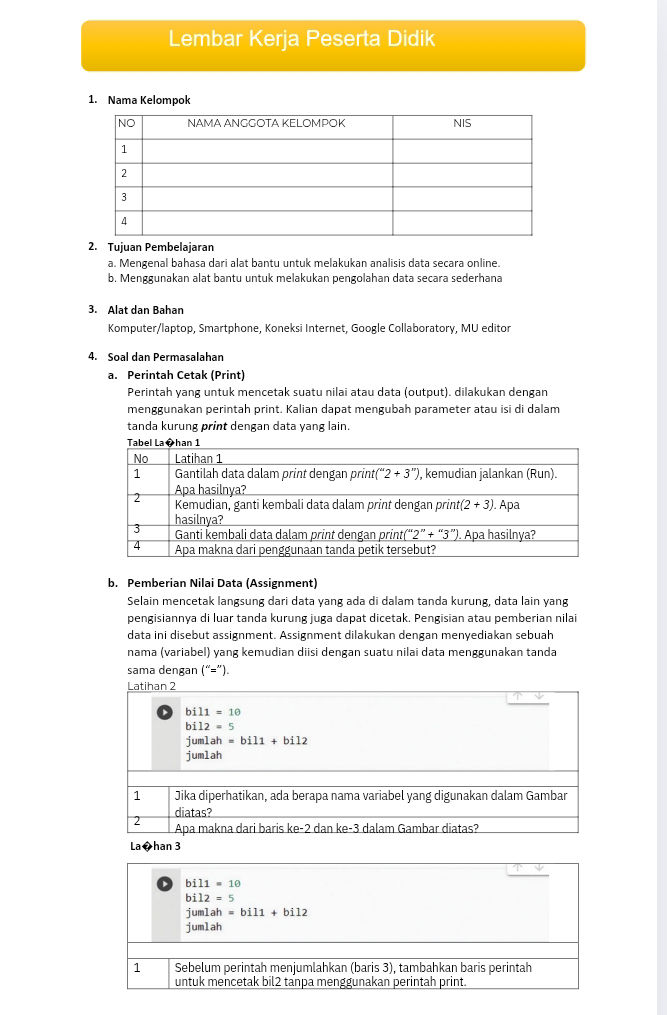 a Perintah Cetak (Print) Perintah yang untuk | StudyX