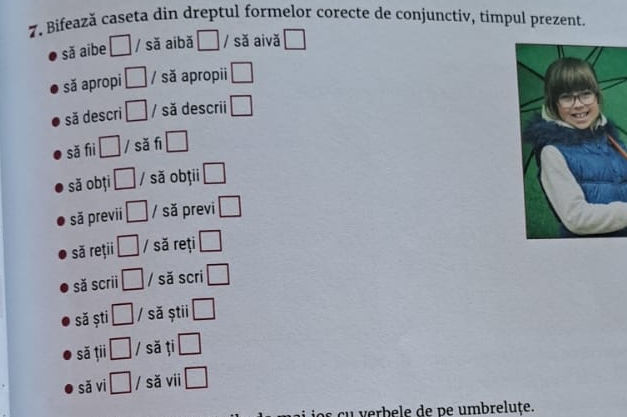 7 Bifeaz caseta din dreptul formelor corecte | StudyX