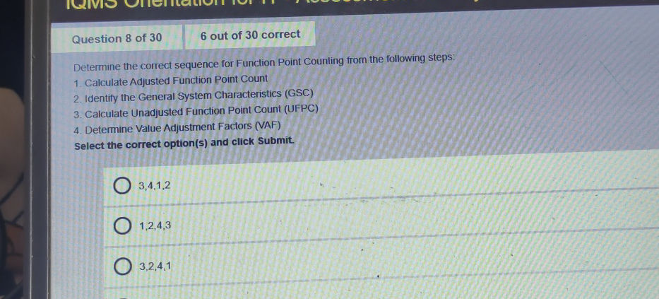 Question 8 of 30 6 out of 30 correct | StudyX