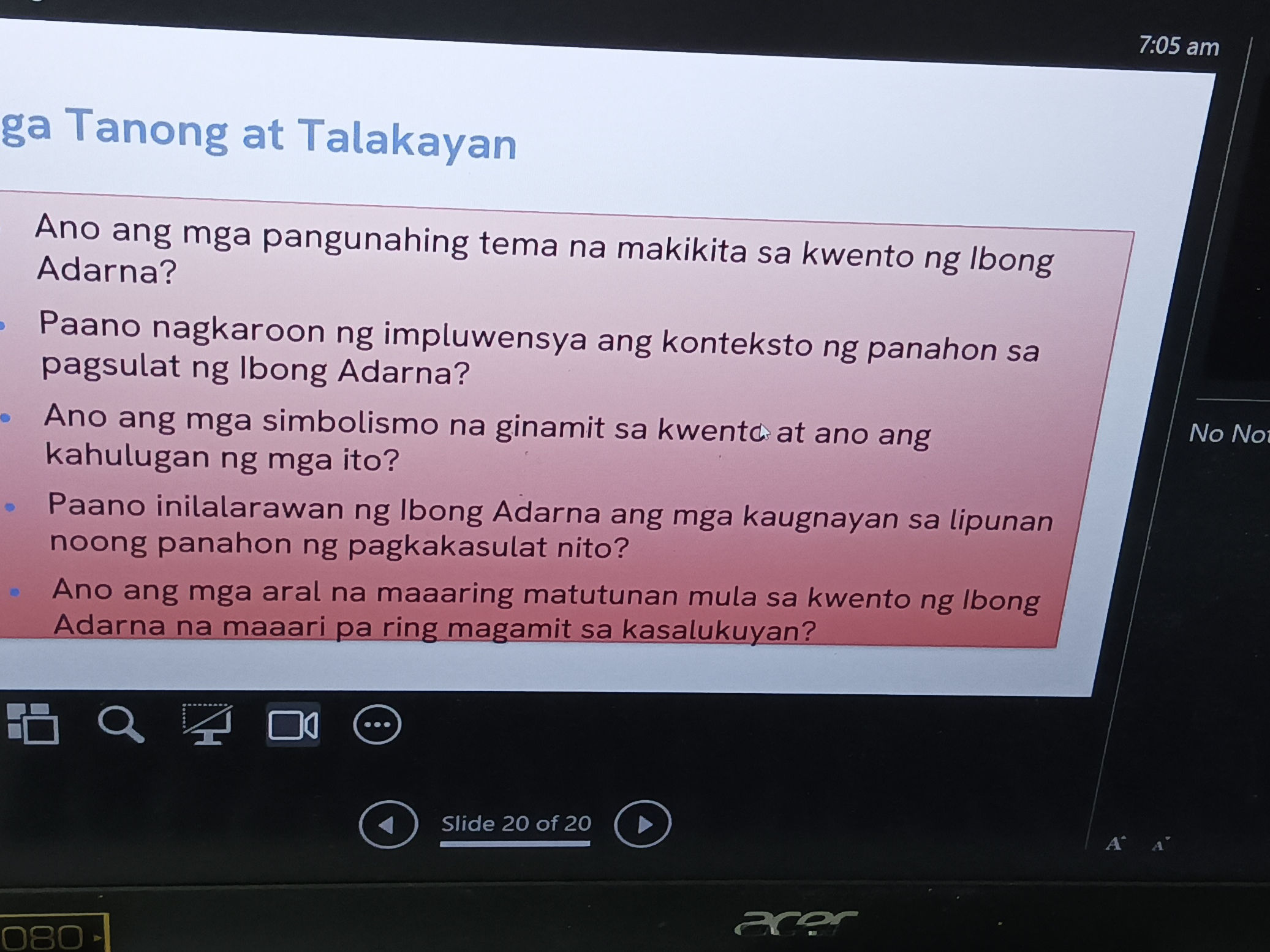 Ano ang mga pangunahing tema na makikita sa | StudyX