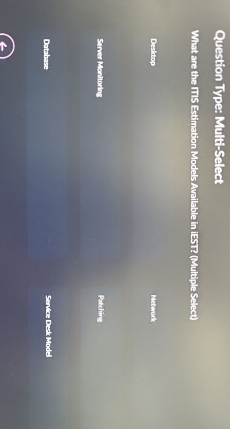 What are the ITIS Estimation Models | StudyX