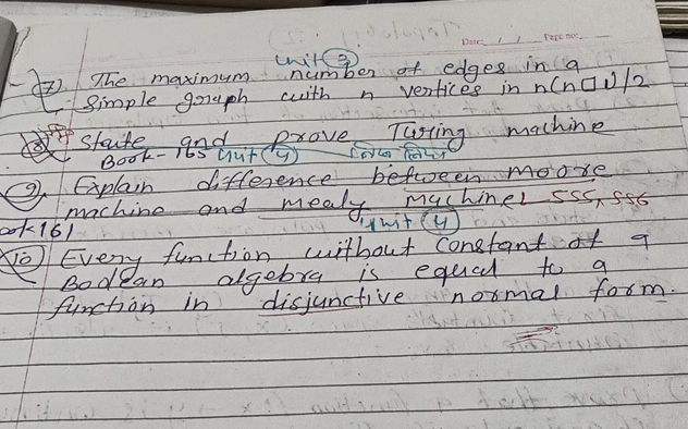 The maximum number of edges in a simple | StudyX
