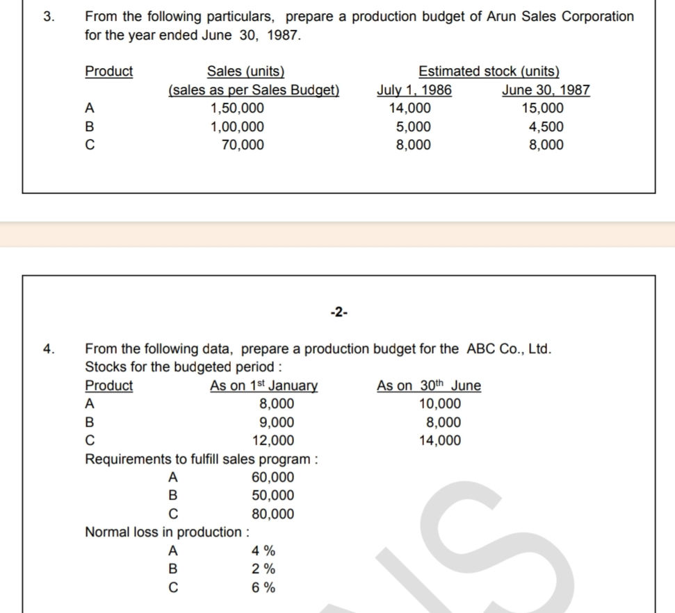3. From the following particulars, prepare a | StudyX
