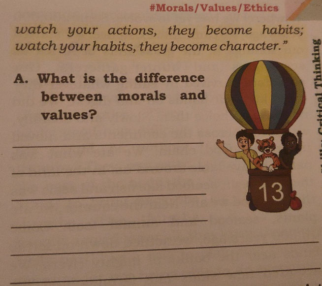 A. What is the difference between morals and | StudyX