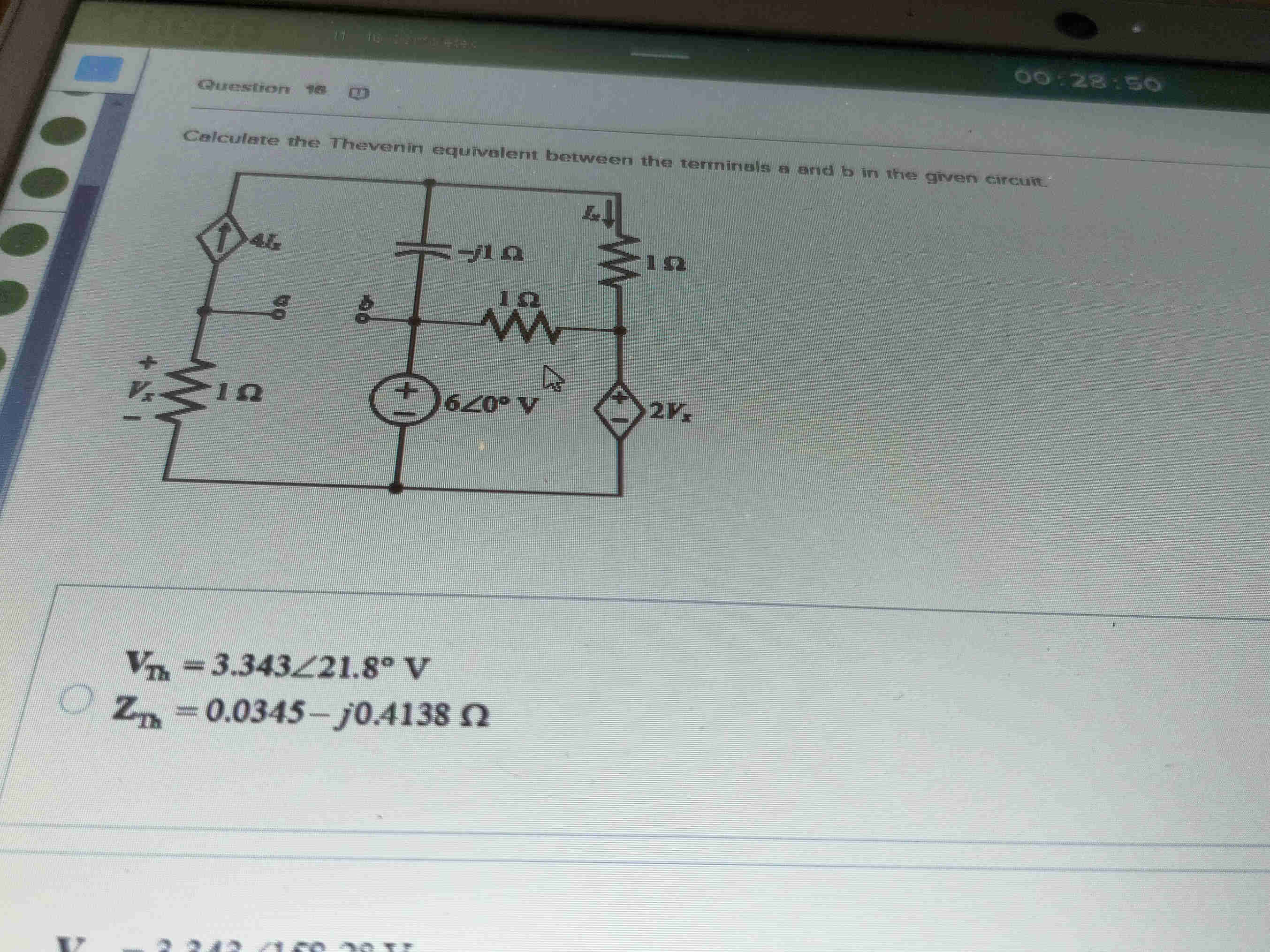 Calculate the Thevenin equivalent between | StudyX