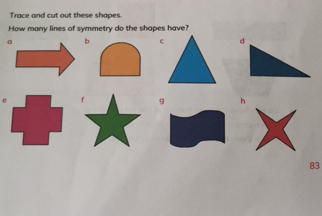 Trace and cut out these shapes. How many | StudyX