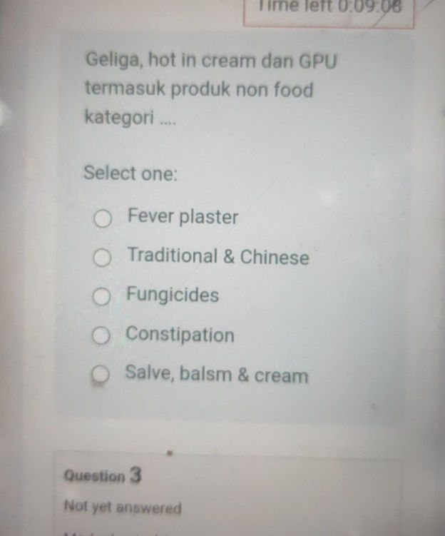 Geliga, hot in cream dan GPU termasuk produk | StudyX