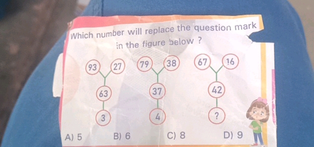 Which number will replace the question mark | StudyX