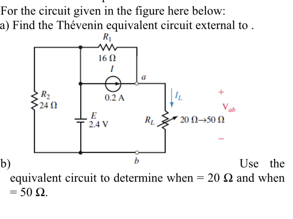 For the circuit given in the figure here | StudyX