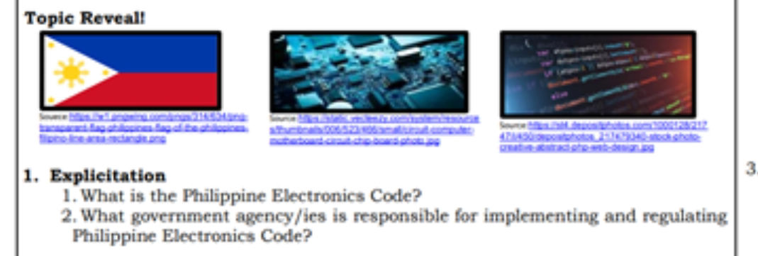 1. What is the Philippine Electronics Code? | StudyX