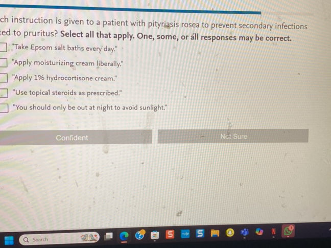 Which instruction is given to a patient with | StudyX