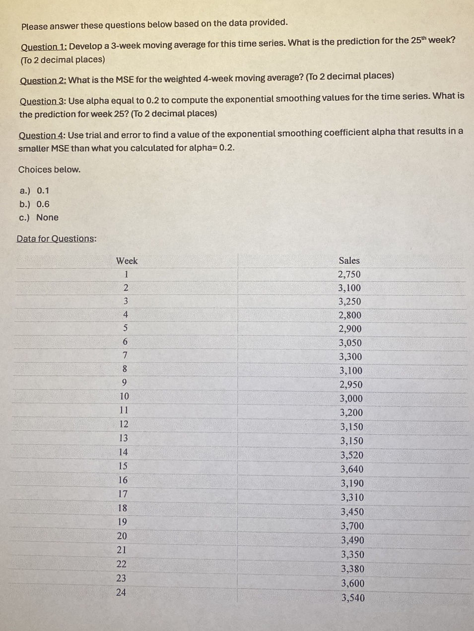 Please answer these questions below based on | StudyX