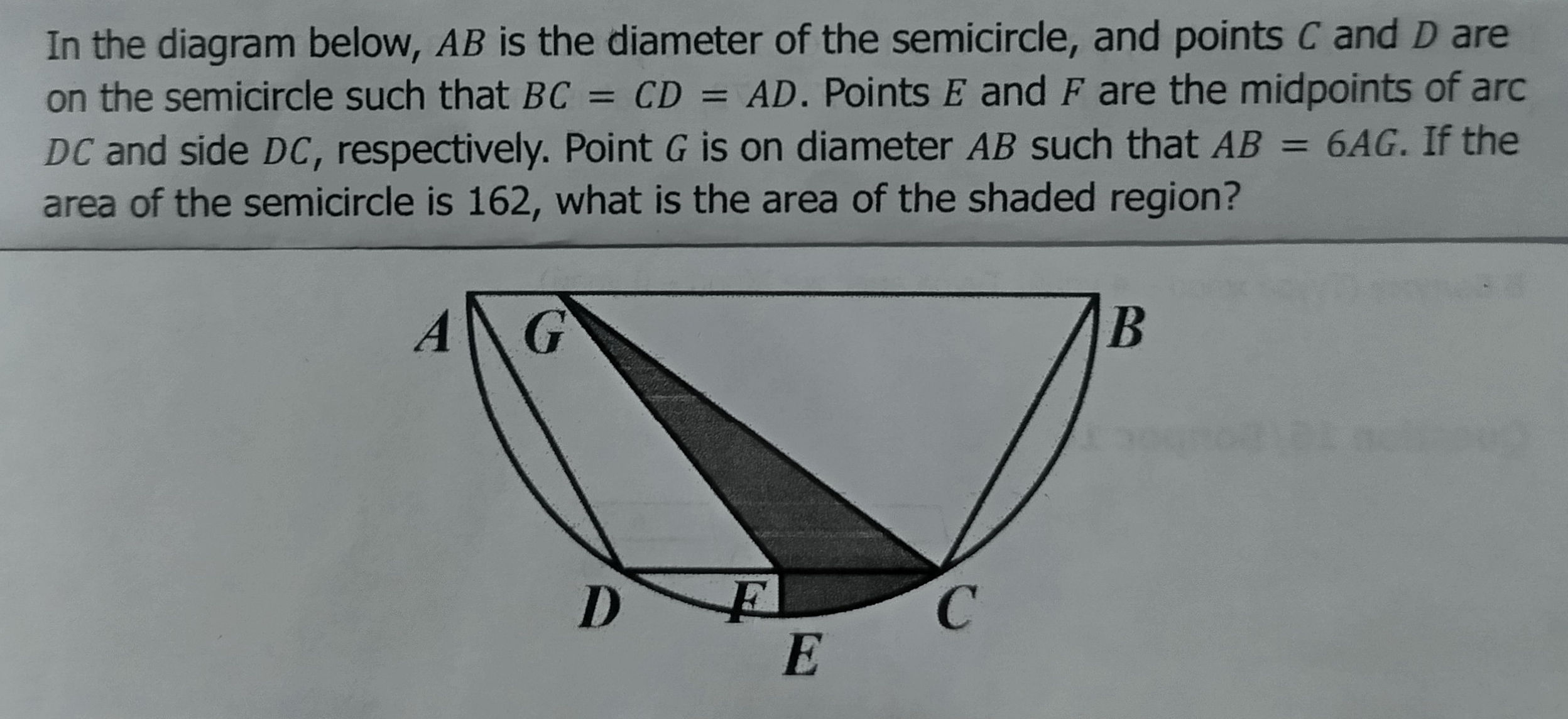 In the diagram below, AB is the diameter of | StudyX
