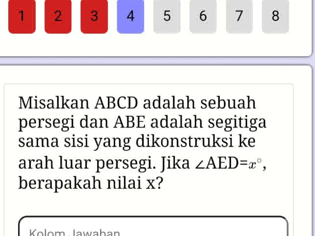 Misalkan Abcd Adalah Sebuah Persegi Dan Abe Studyx