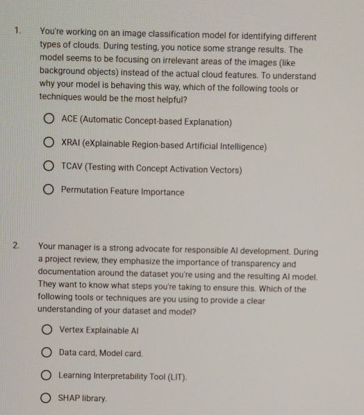 1. You're working on an image classification | StudyX