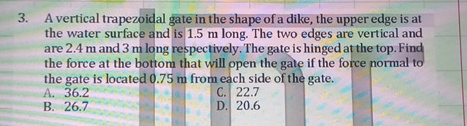 A vertical trapezoidal gate in the shape of | StudyX