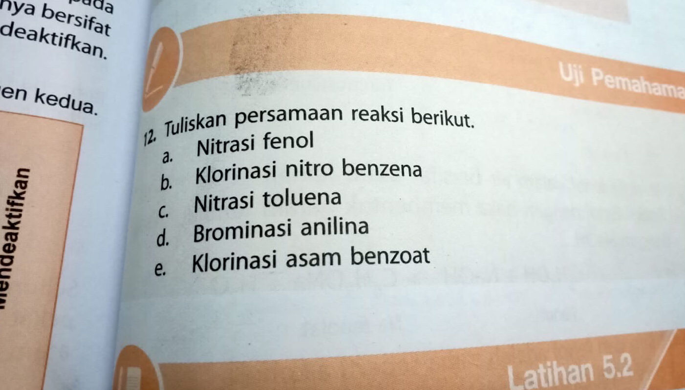 12 Tuliskan persamaan reaksi berikut a | StudyX