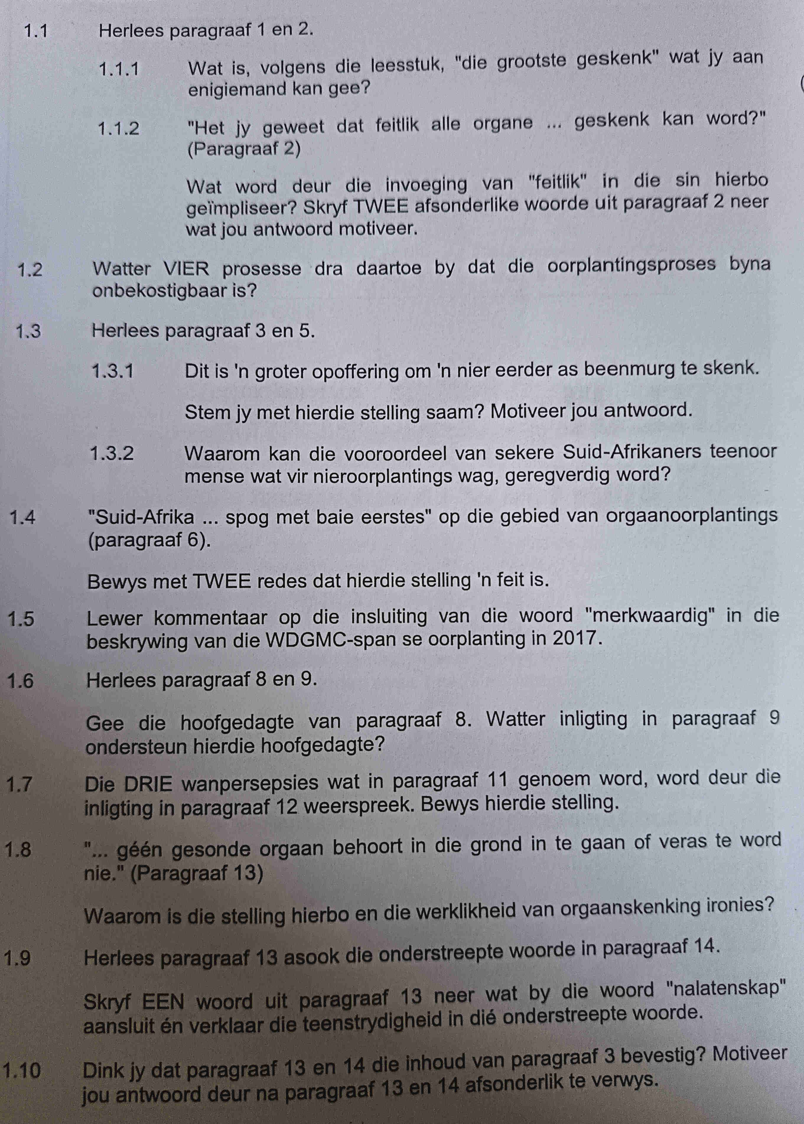 Herlees paragraaf 1 en 2 111 Wat is volgens | StudyX