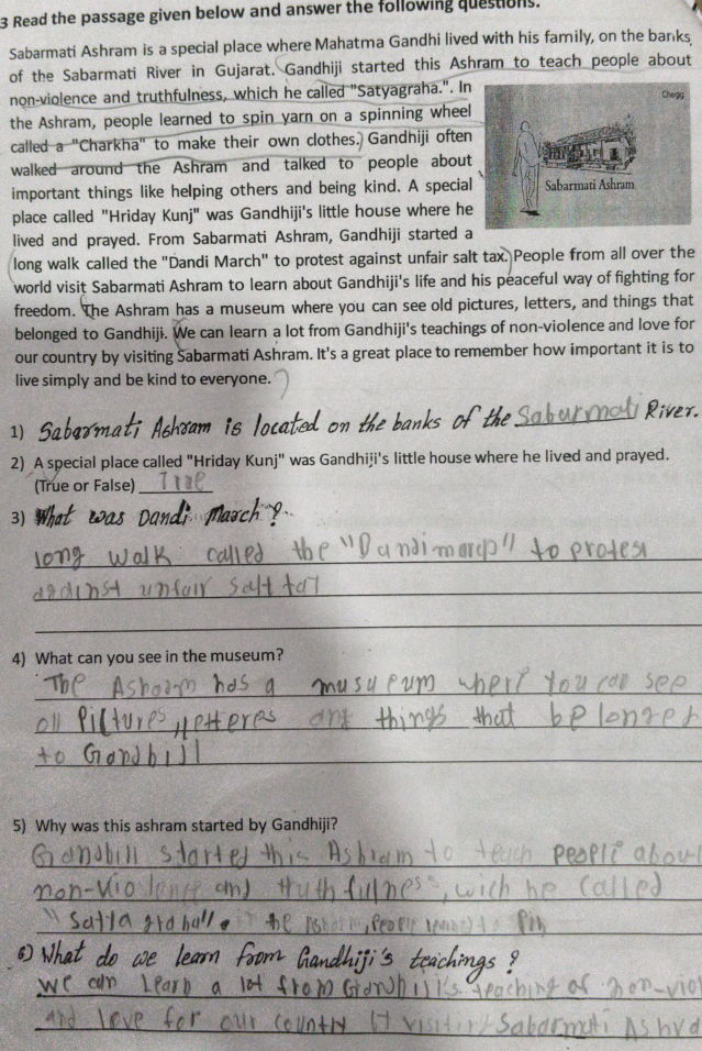 3 Read the passage given below and answer | StudyX