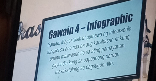 Gawain 4 - Infographic Panuto Magsaliksik at | StudyX