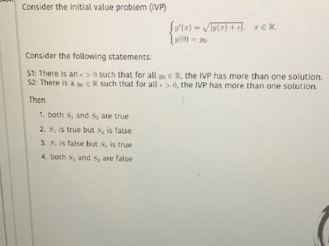Consider the initial value problem (IVP) $\ | StudyX