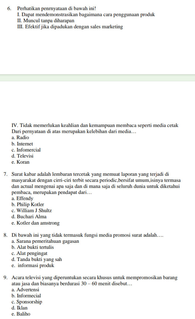 6 Perhatikan pernyataan di bawah ini I Dapat | StudyX