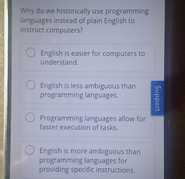 Why do we historically use programming | StudyX