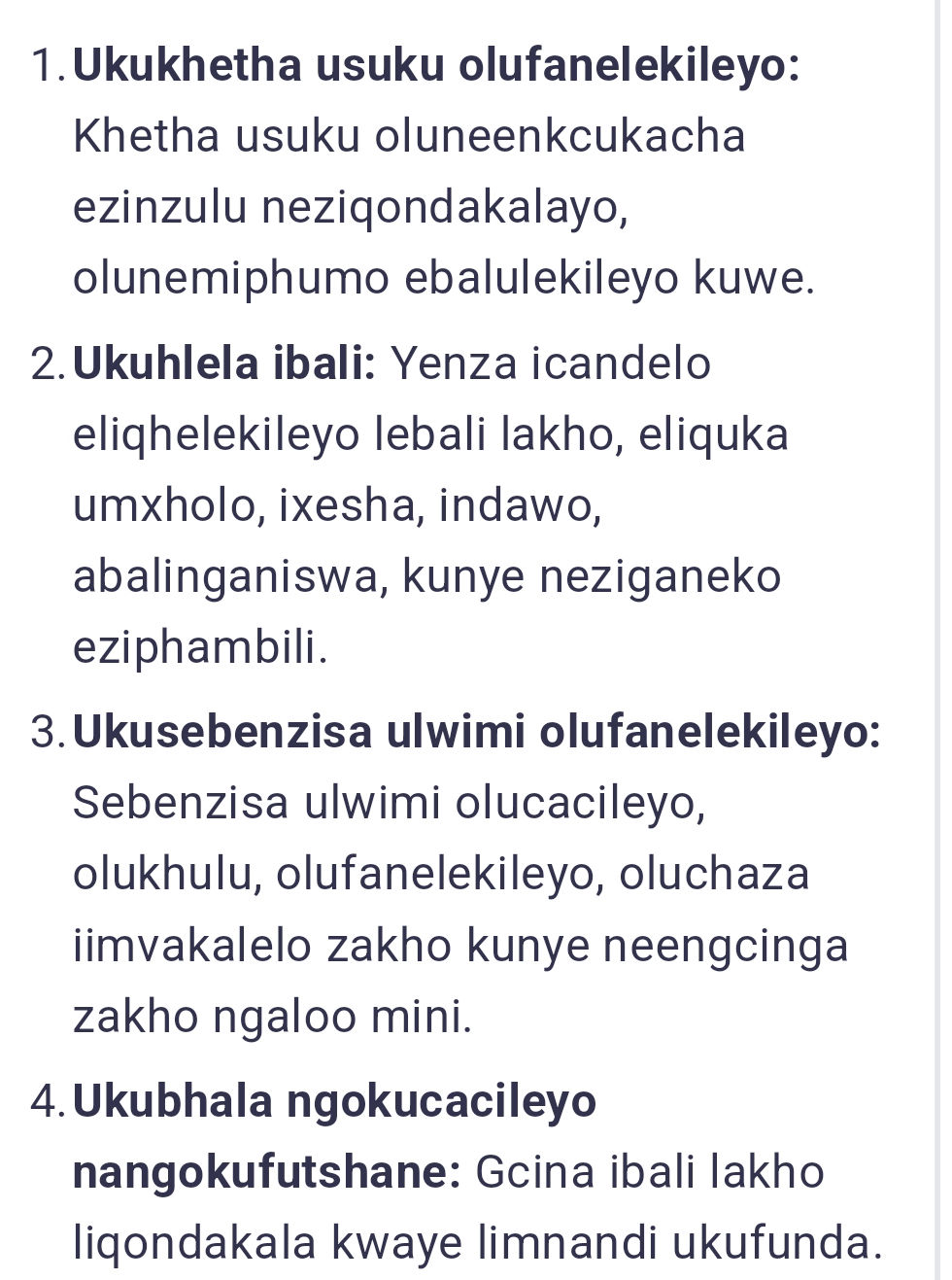 1 Ukukhetha usuku olufanelekileyo Khetha | StudyX