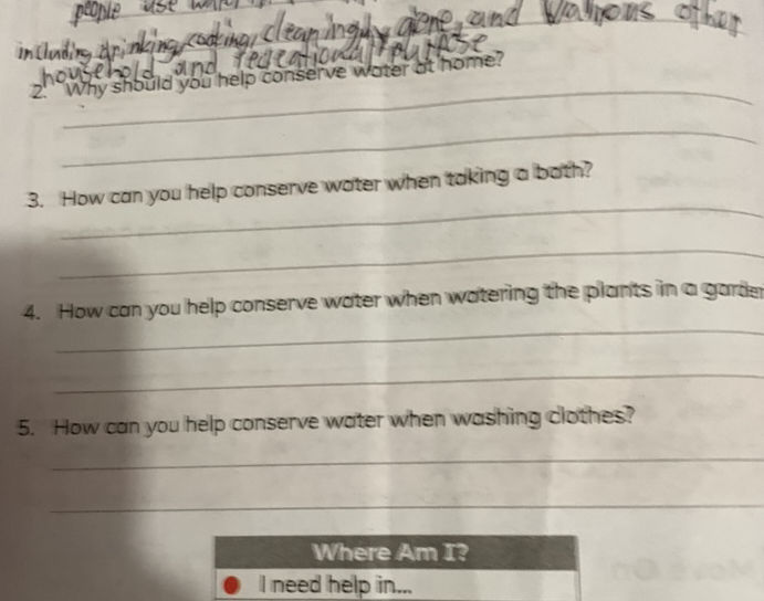 3. How can you help conserve water when | StudyX