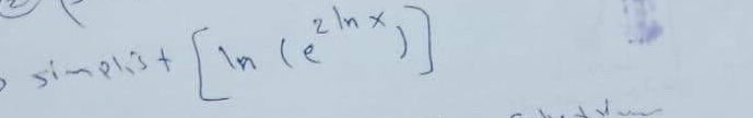 Simplify ln(e^(2lnx)) | StudyX